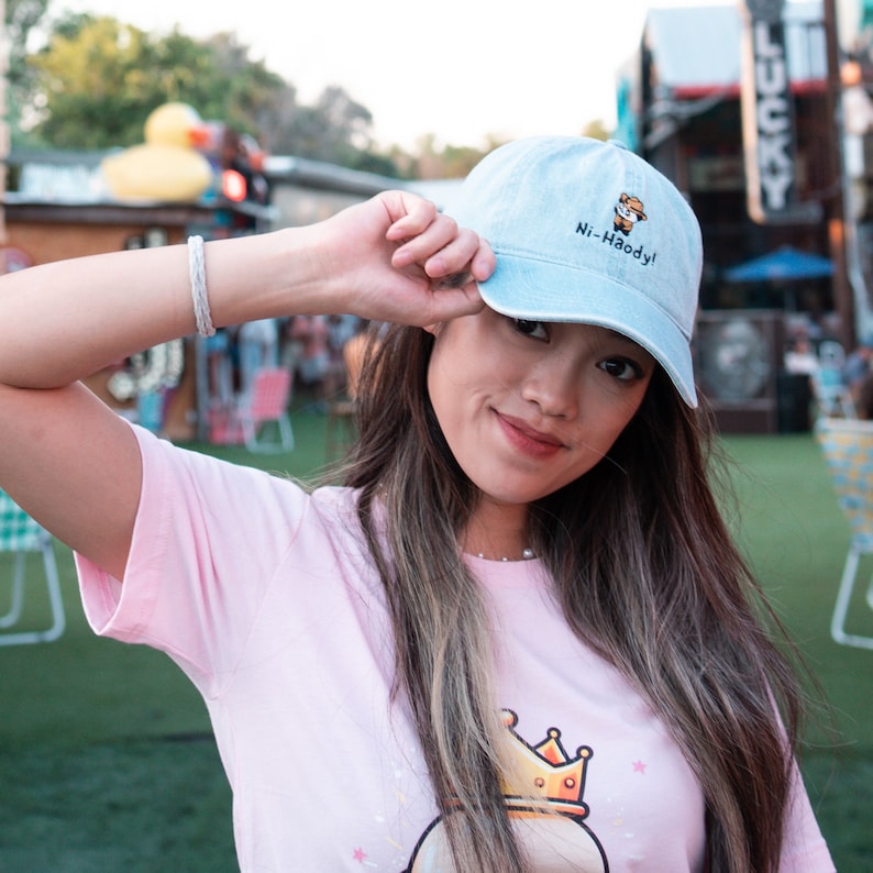 Ni Haody Cute Panda With Cowboy Hat Denim Embroidered Hat Nihaody ...