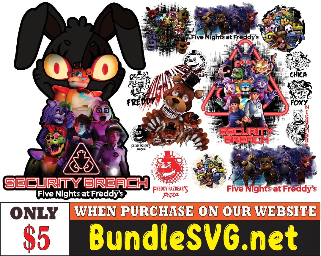 Five-nights at Fred-dys Svg Bundle Five-nights Bundle Svg - Etsy