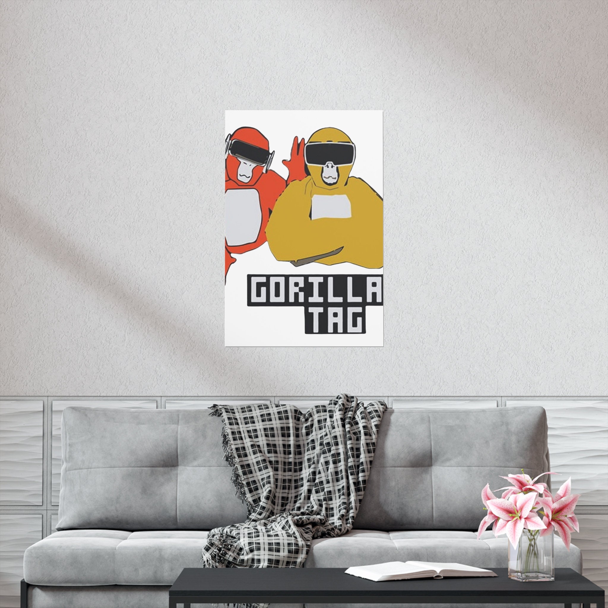 Gorilla Tag Poster GTAG Wall Art Kid Bedroom Vr Oculus - Etsy