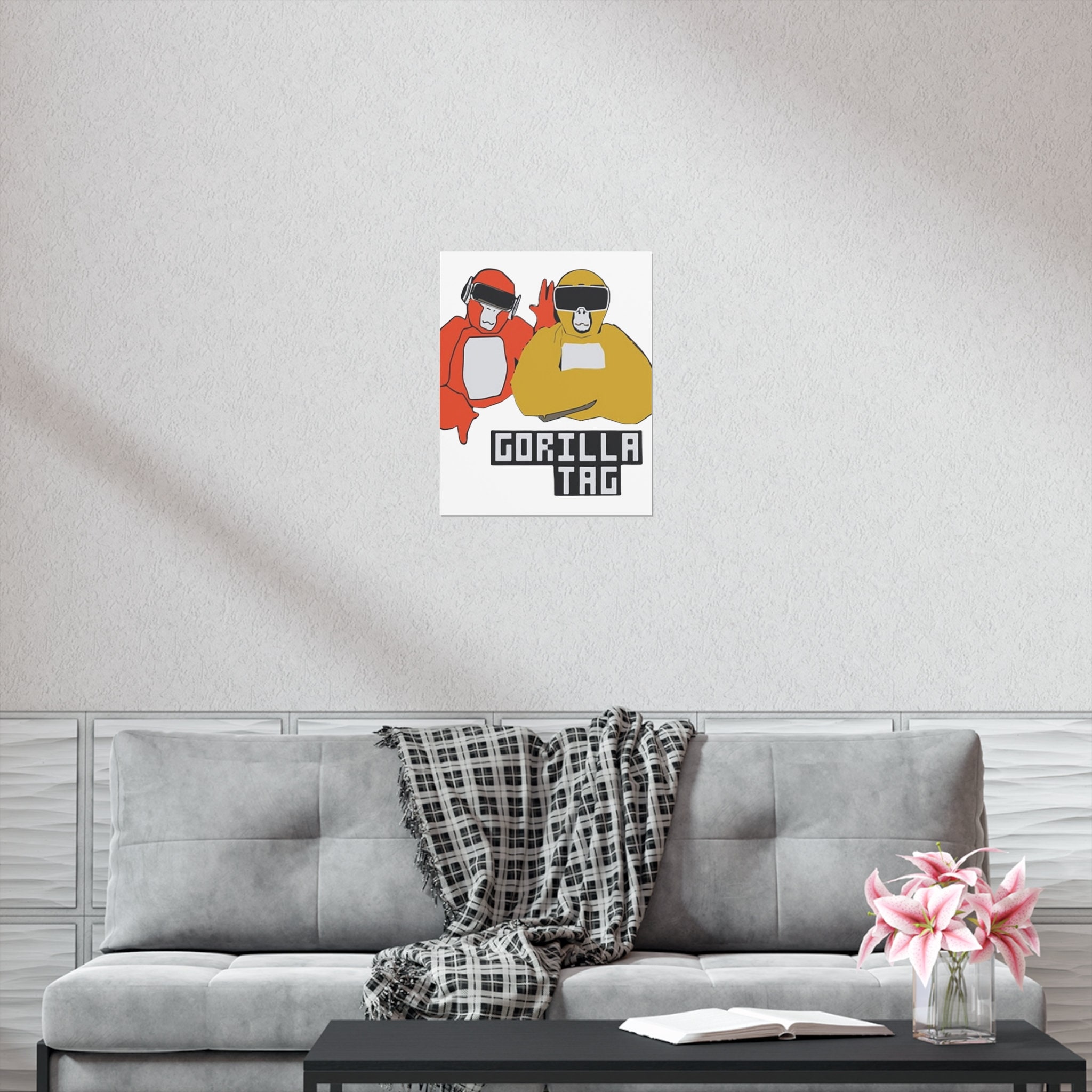 Gorilla Tag Poster GTAG Wall Art Kid Bedroom Vr Oculus - Etsy