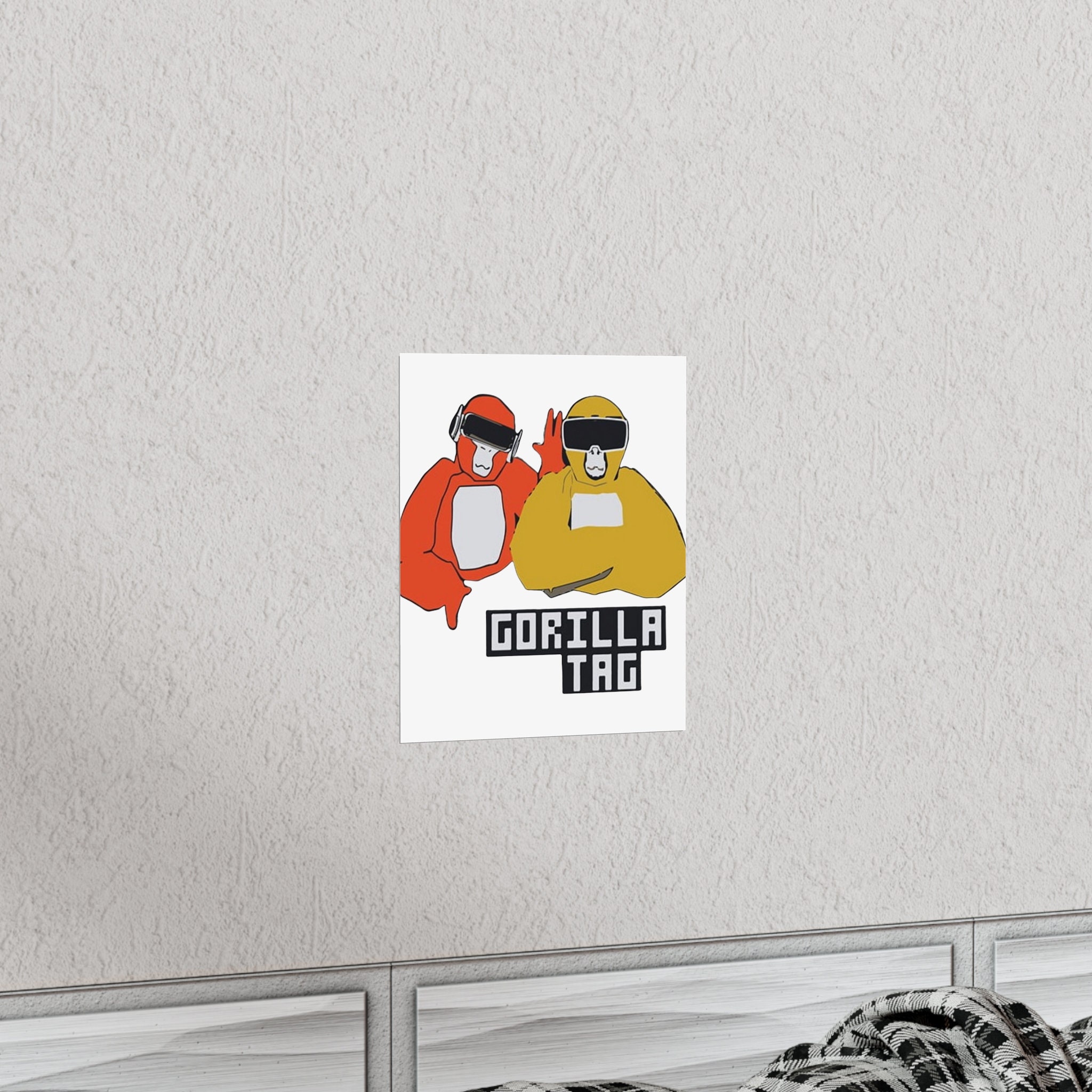Gorilla Tag Poster GTAG Wall Art Kid Bedroom Vr Oculus - Etsy
