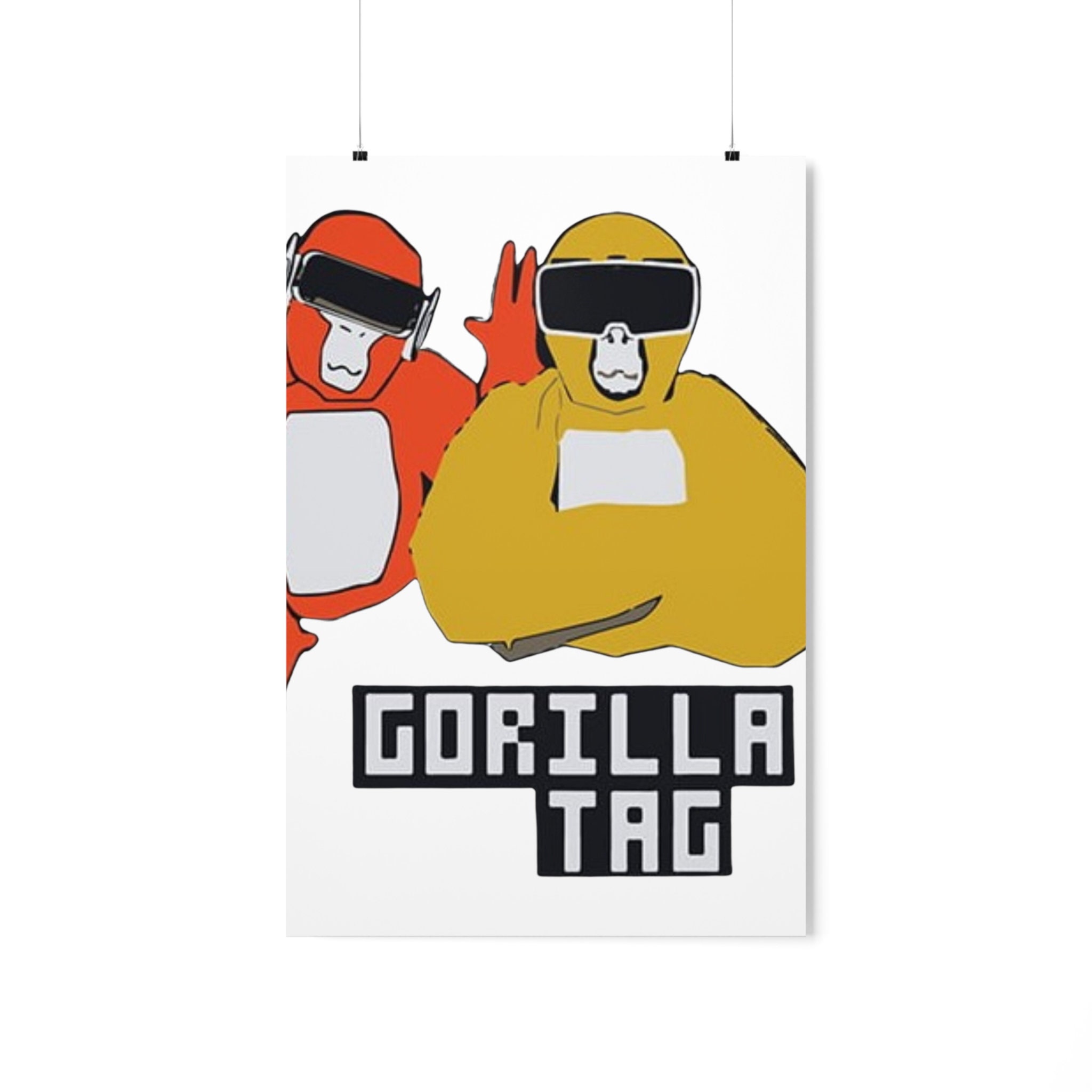 Gorilla Tag Poster GTAG Wall Art Kid Bedroom Vr Oculus - Etsy