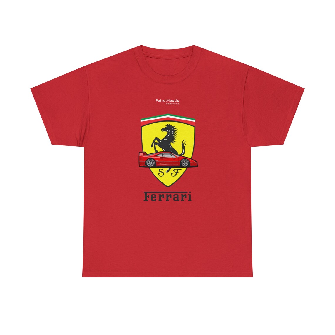 FERRARI - T-SHIRT - Scuderia Ferrari T-shirt - Ideal for Tifosi and ...