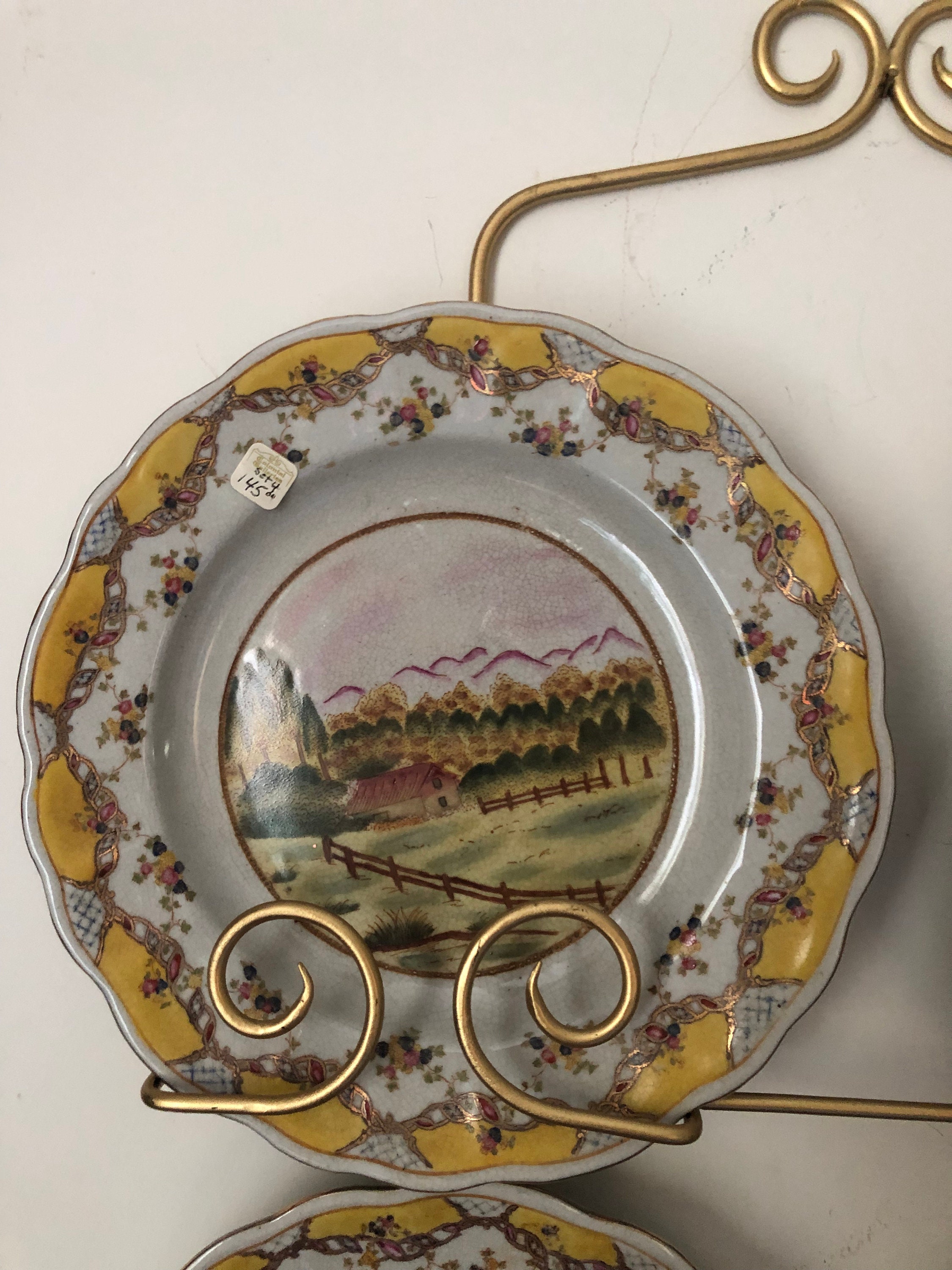 New Andrea by Sadek Set of 4 Italian Scenes Plates for Display - Etsy