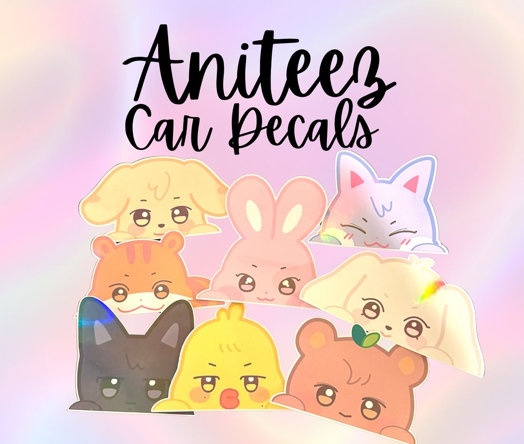Ateez Aniteez Peeker Car Decals Ateez Stickers Aniteez Decal Ateez Car ...