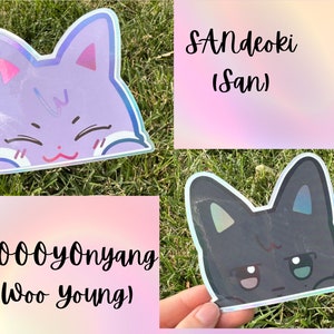 Ateez Aniteez Peeker Car Decals | Ateez Stickers | Aniteez Decal ...