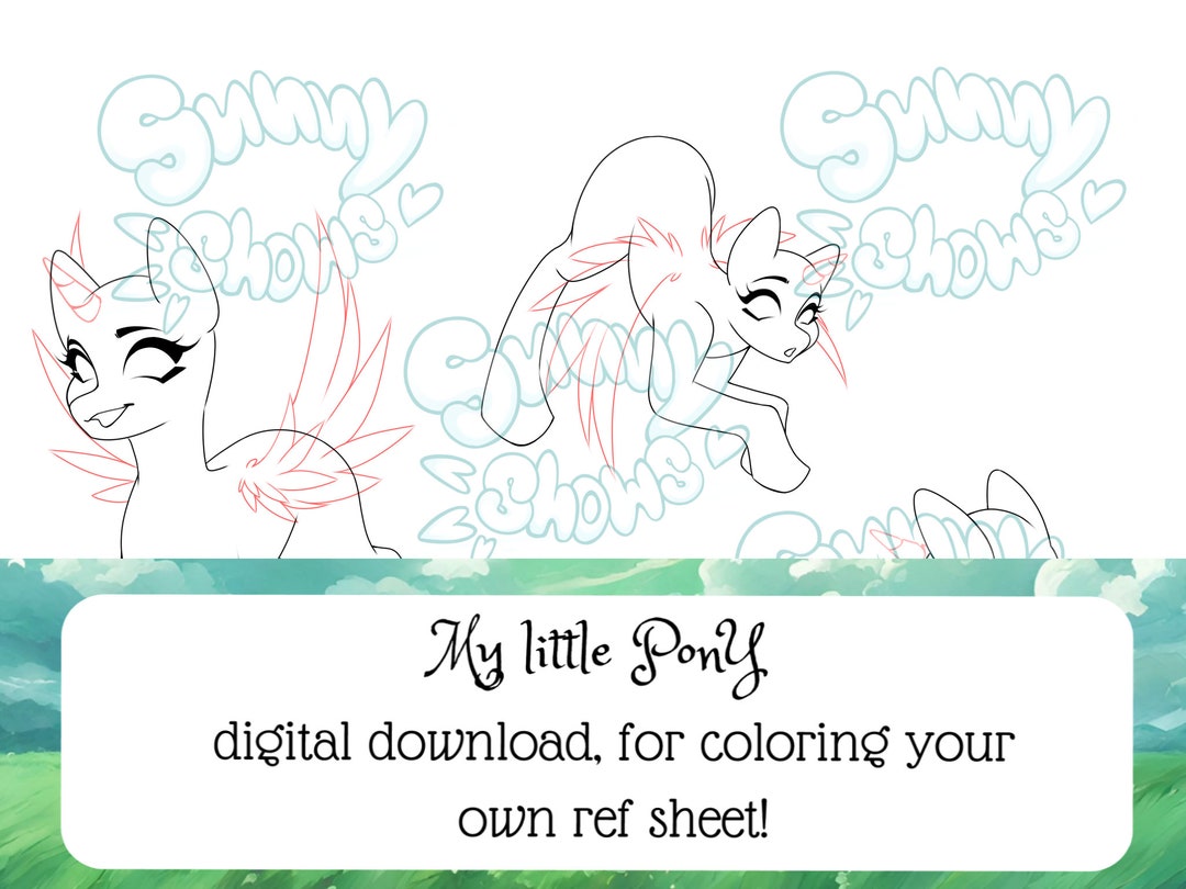 Pony Base: My Little Pony Ref Sheet Bases - Etsy