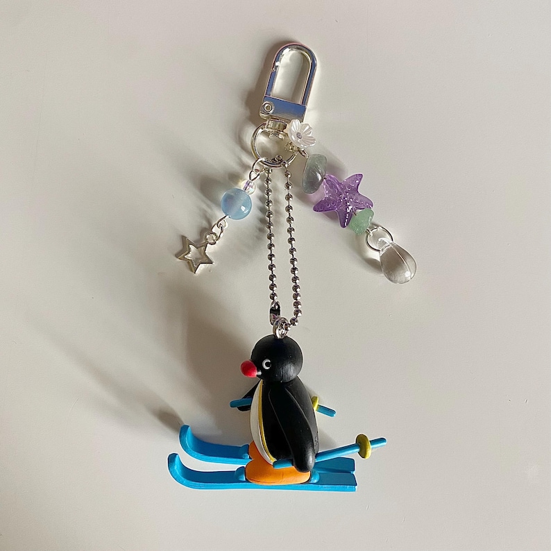 Pingu Beaded Keychains - Etsy