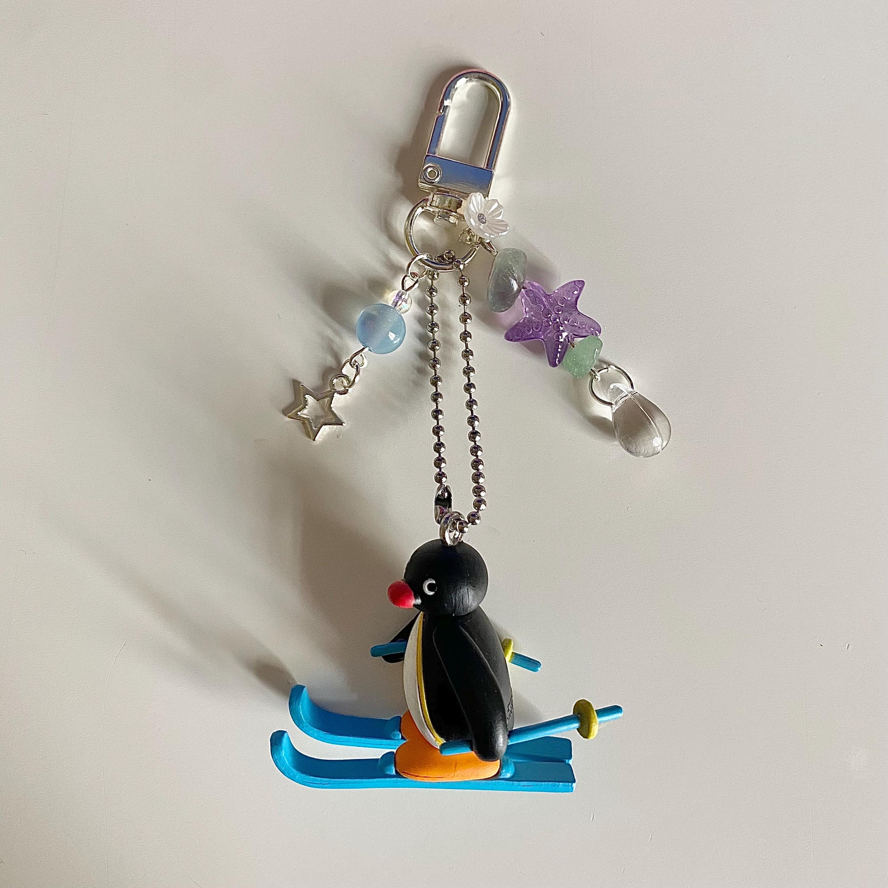 Pingu Beaded Keychains - Etsy