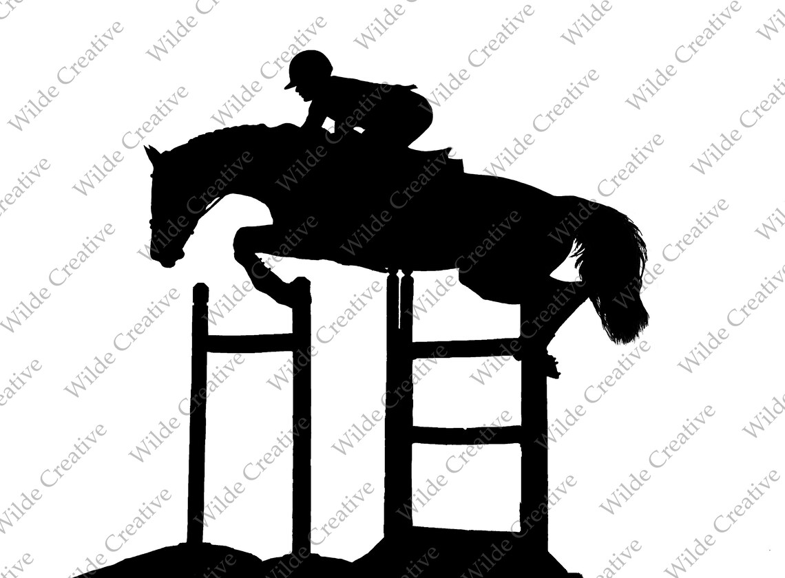 Show Jumping Horse, Grand Prix, Rails - PNG, JPG, SVG Digital File ...