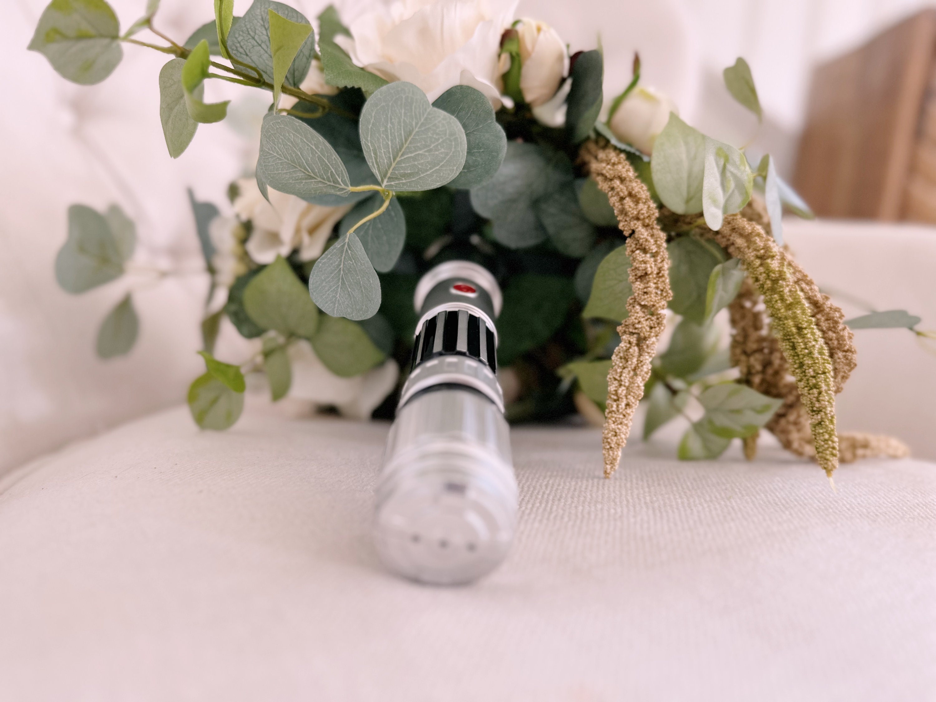 Star Wars Inspired Lightsaber Handle Wedding Bouquet | Faux Greenery ...