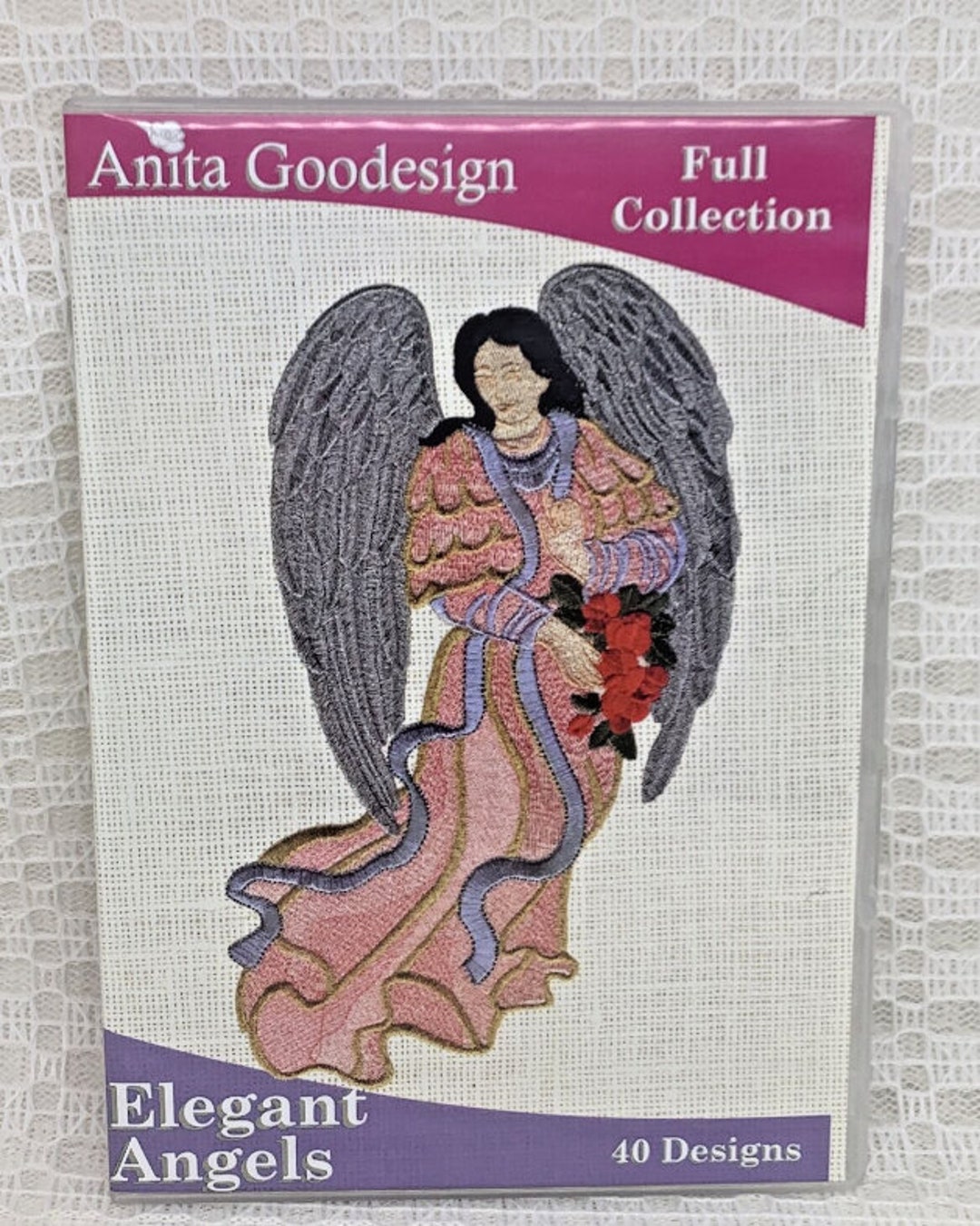 Elegant Angels Embroidery Design Collection - Etsy