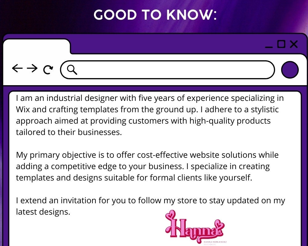 Wix Website Template Theme Purple Website Design Services and Blog ...