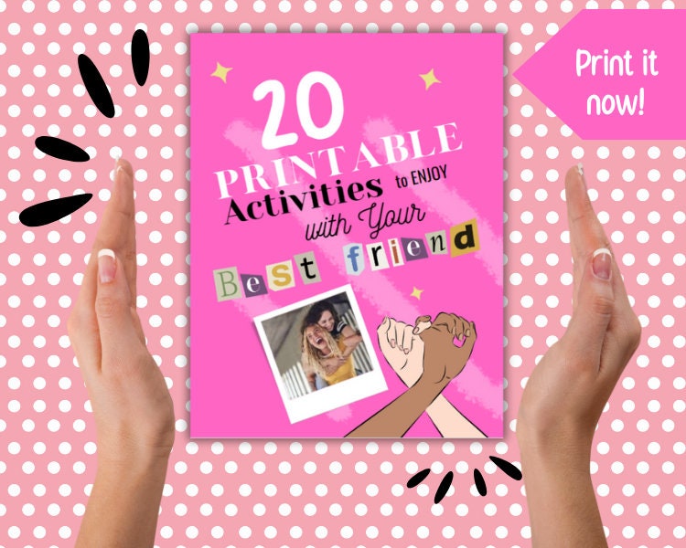 20 Printable Activities to Enjoy With Your Best Friend - Etsy