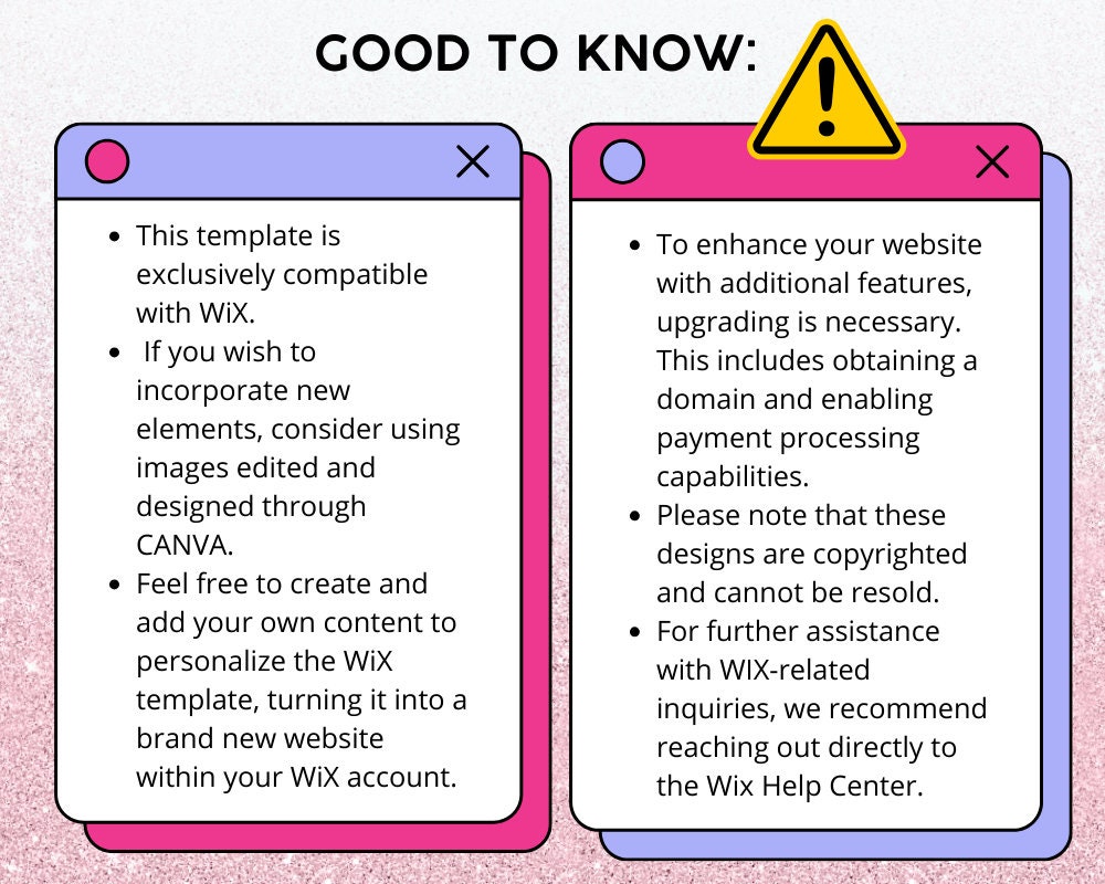 Wix Template Rainbow Happy Colors Colorful Pink Blue Wix Website Theme ...