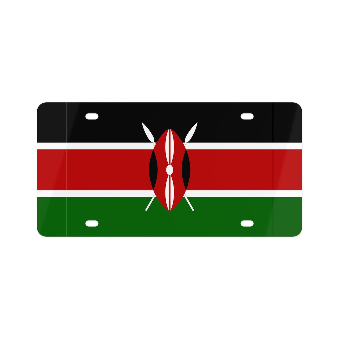 Kenyan Flag License Plate Kenya Flag - Etsy