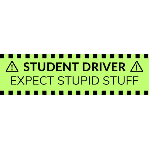 Funny Student Driver - Etsy