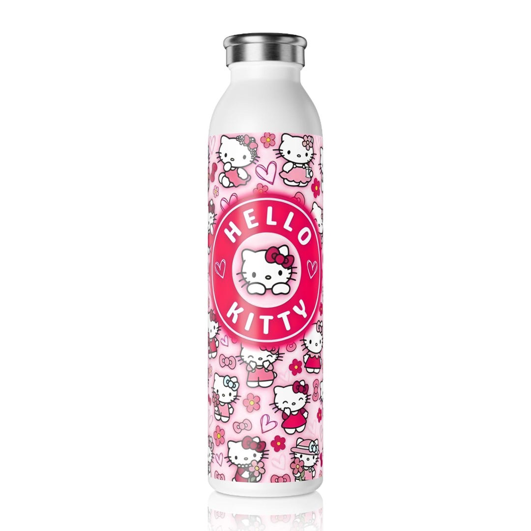 Hello Kitty Slim Water Bottle - Etsy