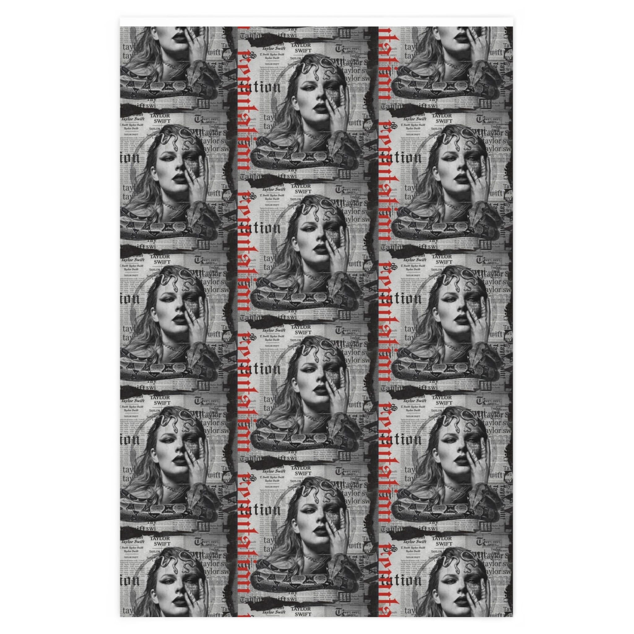 Taylor Reputation Era Wrapping Paper, Taylor Wrapping Paper, Reputation ...