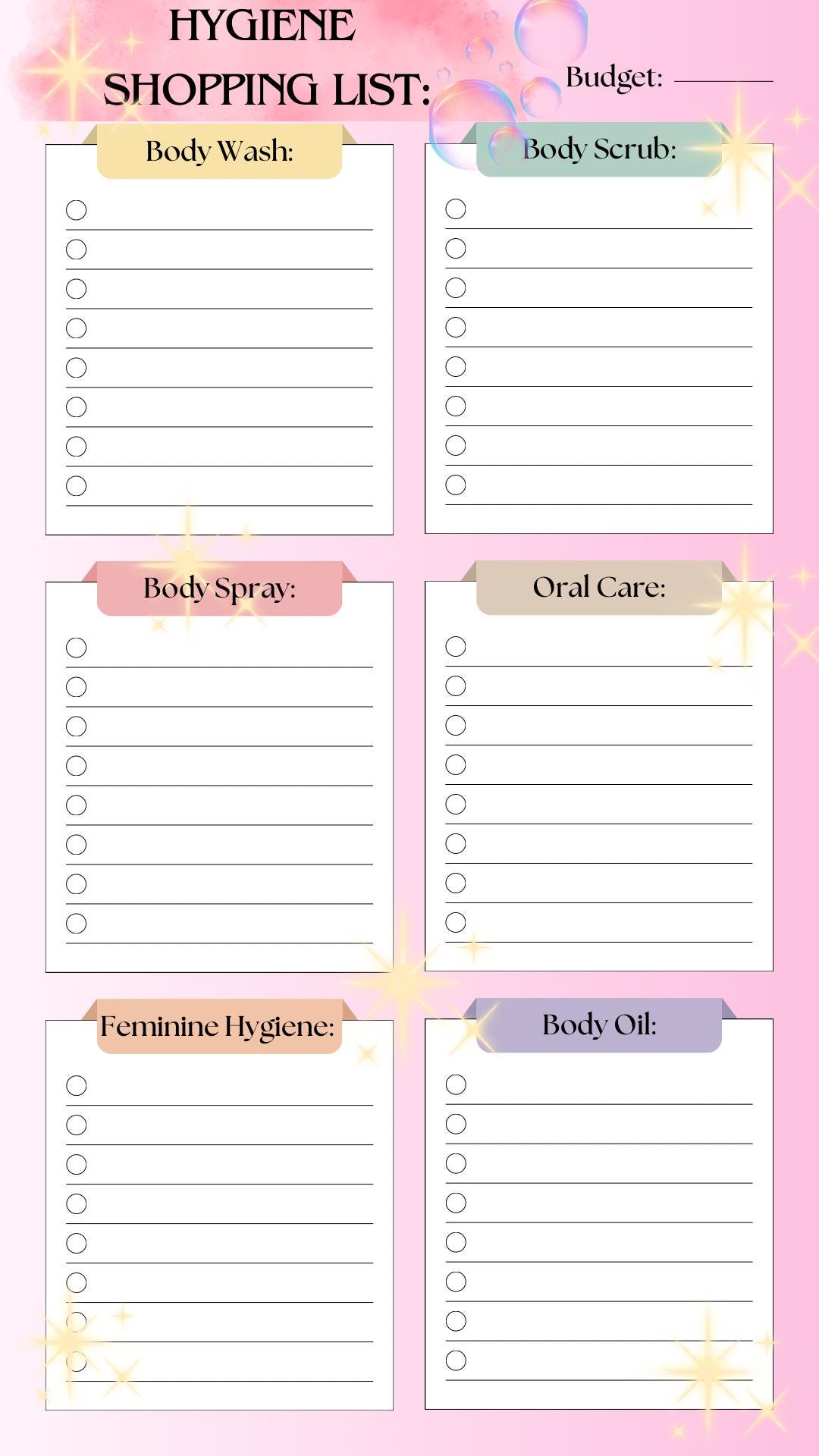 The Hygiene Shopping Guide - Etsy