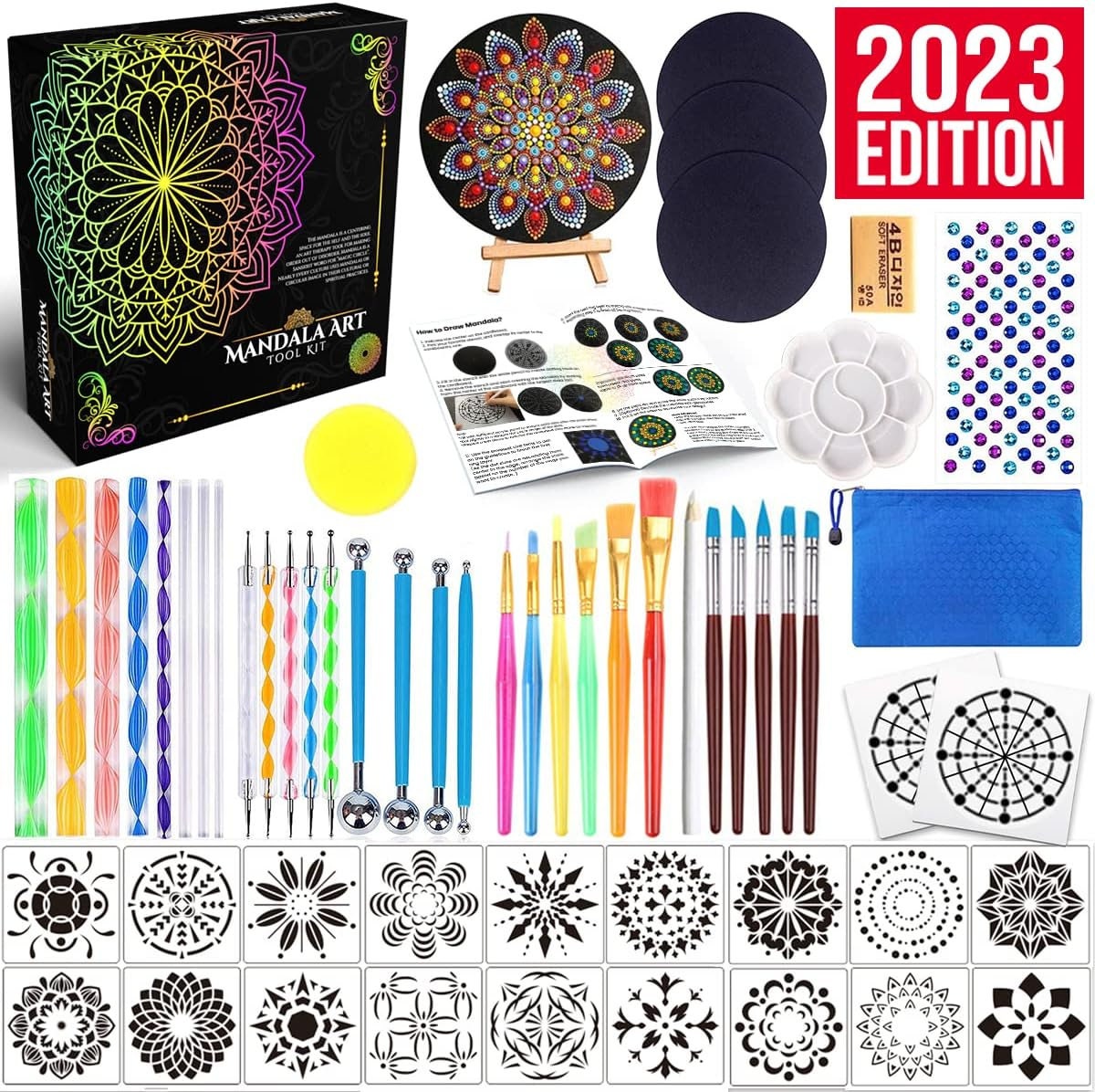 Mandala Dotting Tools Painting Kit Rock Dot Paint Stencils - Etsy