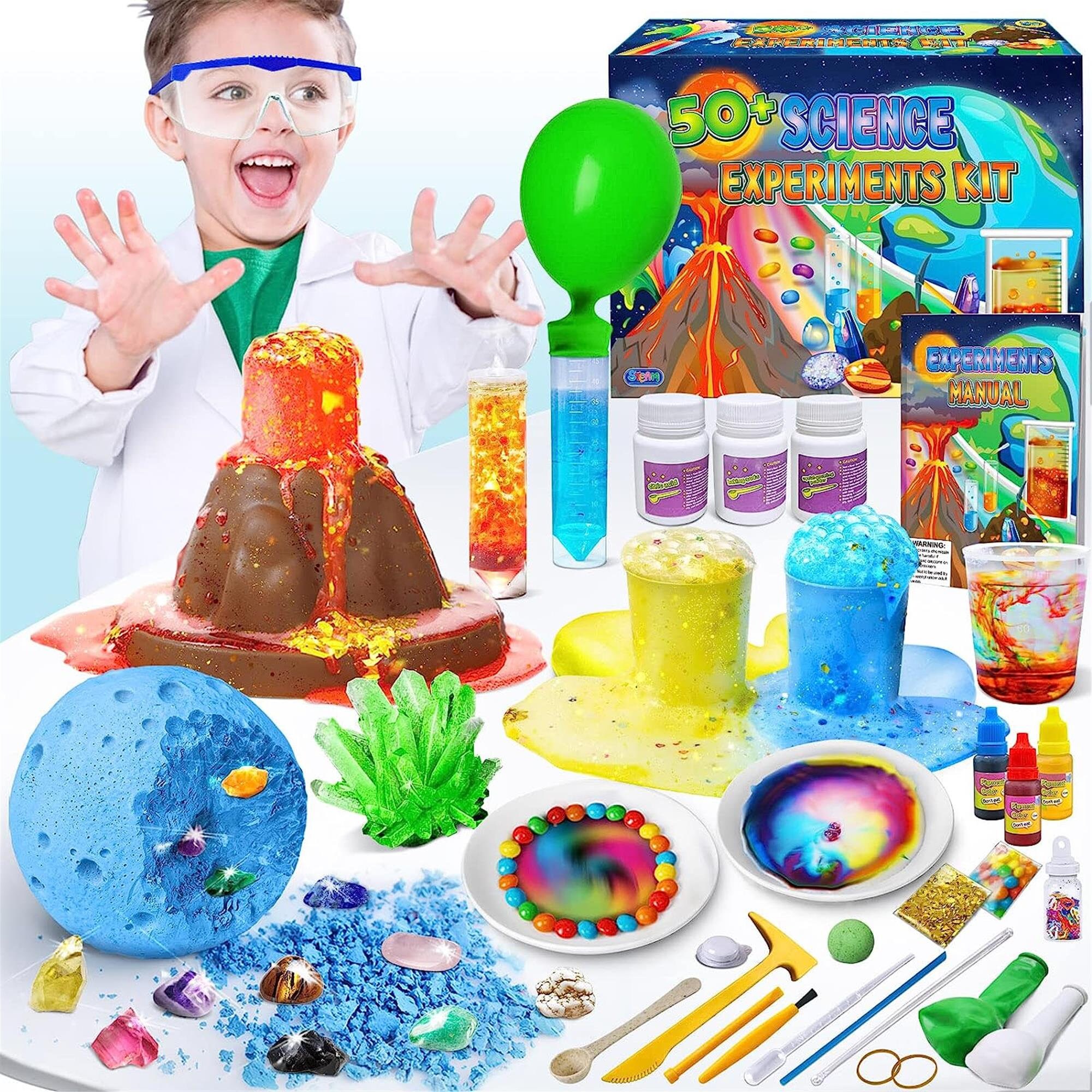 50 Science Lab Experiments Kit for Kids Age 4-6-8-12, STEM Activities ...
