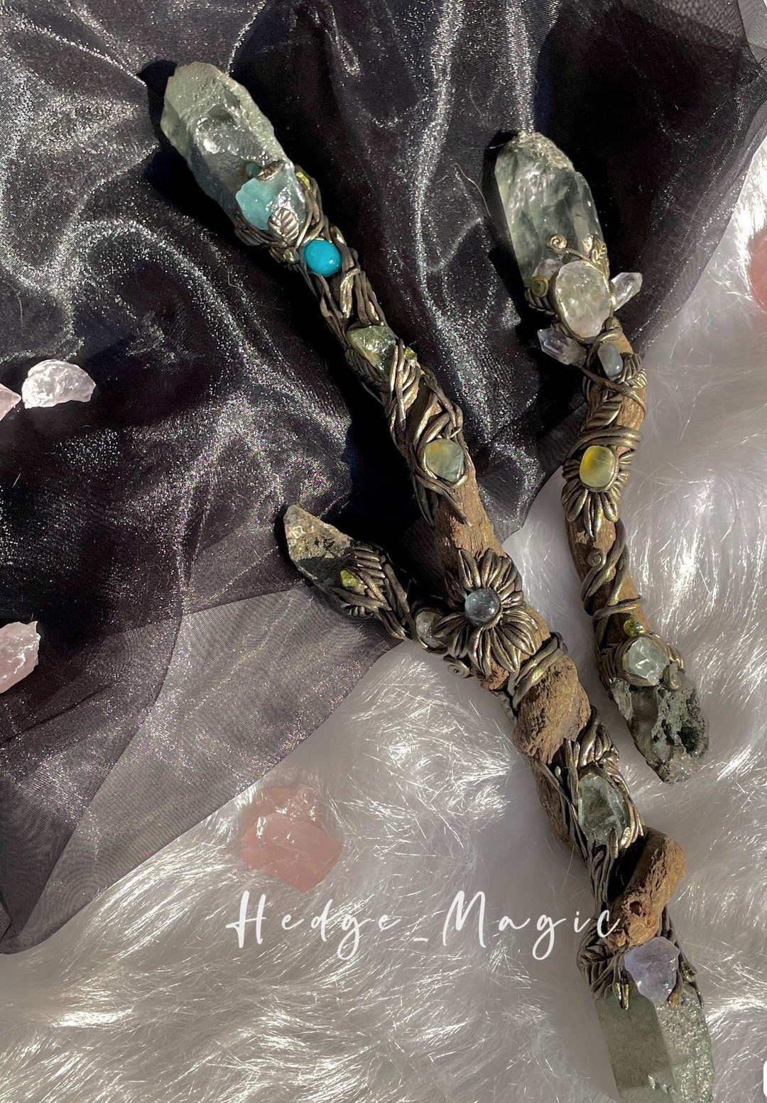 Crystal Wand Magic Wand Handmade Crystal Wand Girls.witch - Etsy