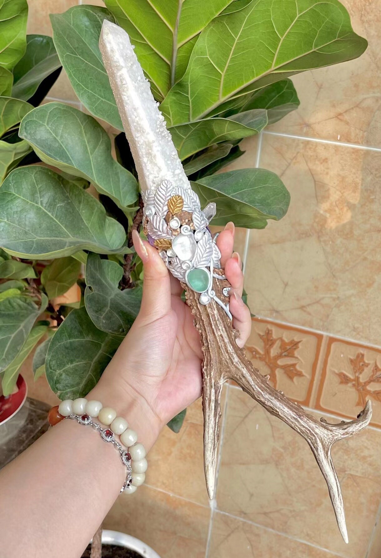 Witch Wand, Crystal Wand, Cross Magic Wand, Cosplay Prop, Halloween ...