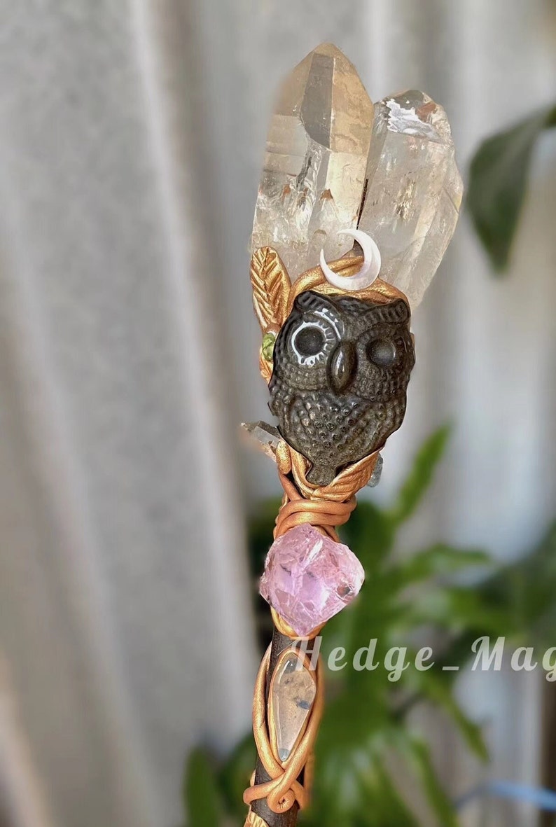 Witch Wand, Crystal Wand, Cross Magic Wand, Cosplay Prop, Halloween ...