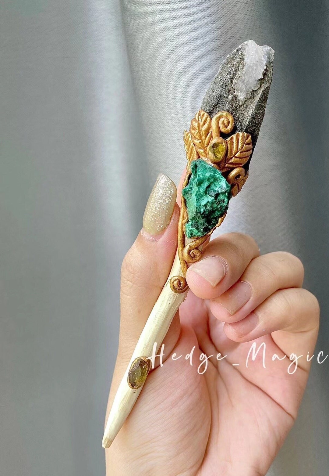 Crystal Wand Magic Wand Handmade Crystal Wand Girls.witch - Etsy