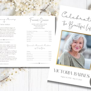LDS Funeral Program Template: Celebration of Life | Canva Editable ...