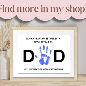 Father's Day Sunshine Handprint Daddy Gift From Kids Father's Day Kids ...