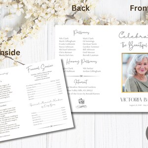 LDS Funeral Program Template: Celebration of Life | Canva Editable ...