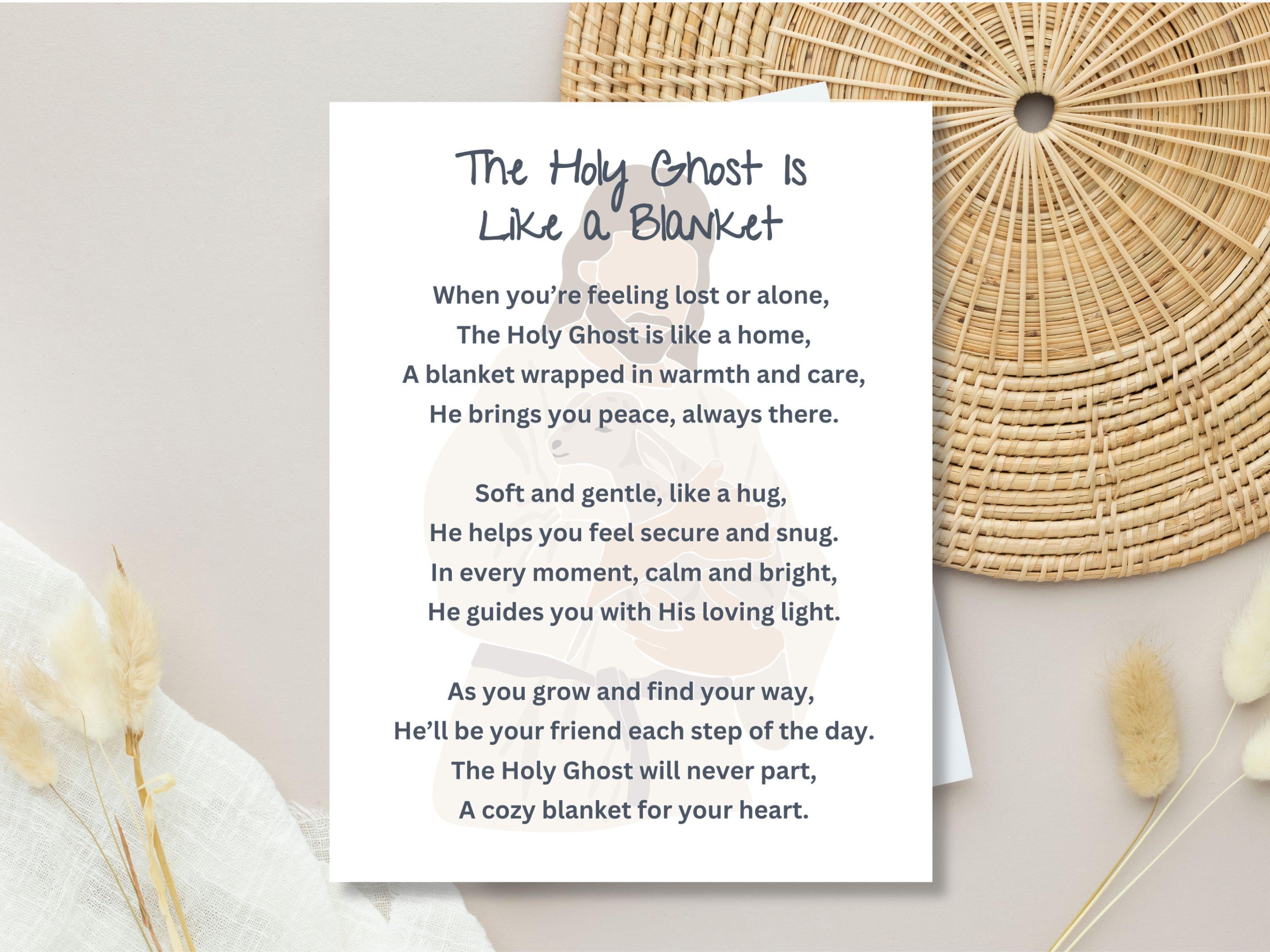 Printable Baptism Gift – Holy Ghost Poem for Boys & Girls - Etsy