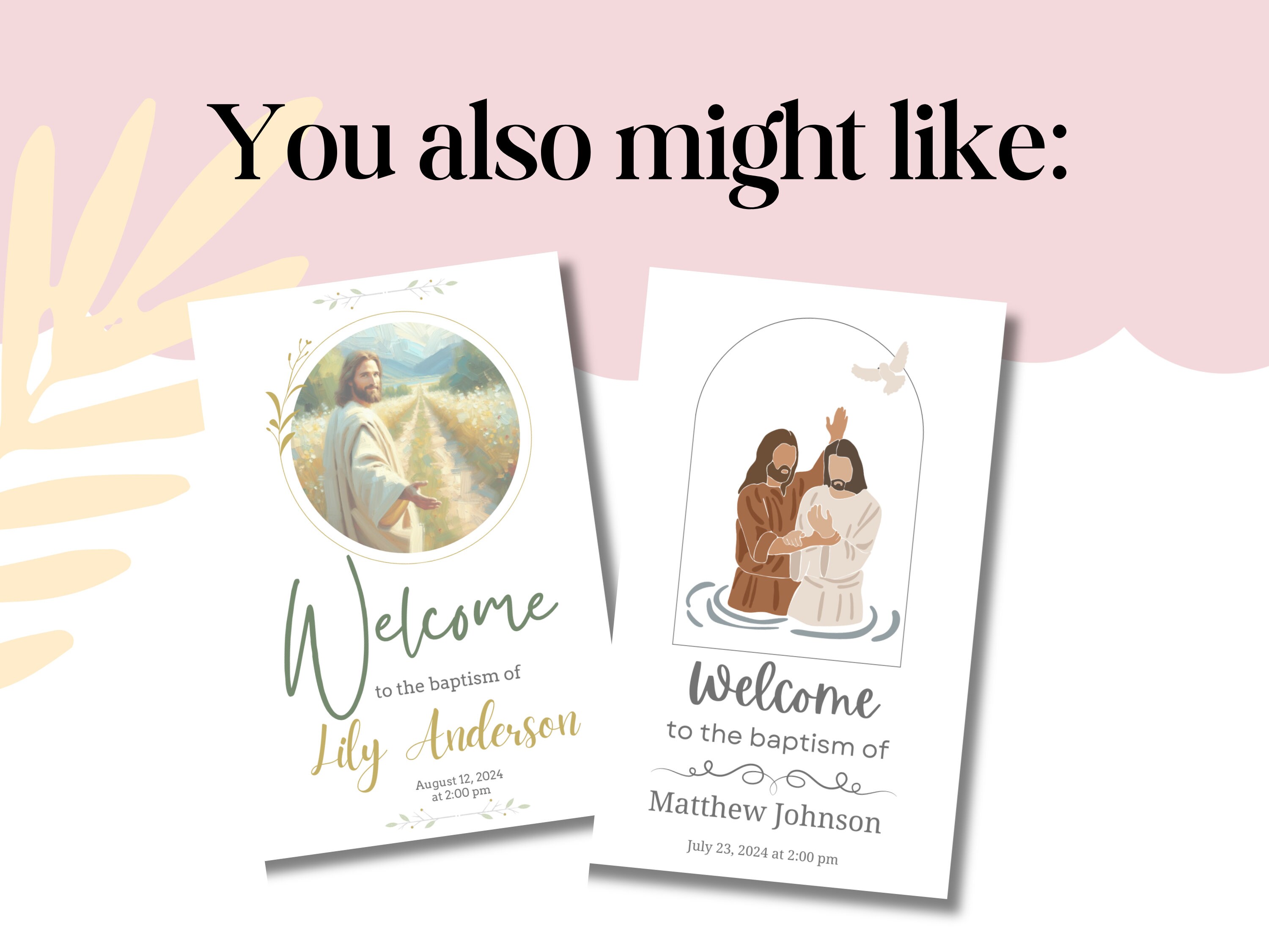 LDS Baptism Program Boy Customizable LDS Baptism Program LDS Boy ...