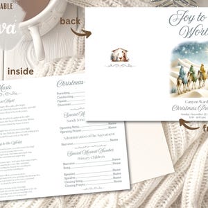 LDS Sacrament Meeting Christmas Program | Printable Canva Template ...