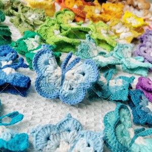 CROCHET PATTERN - Triple Colour Butterfly - Etsy