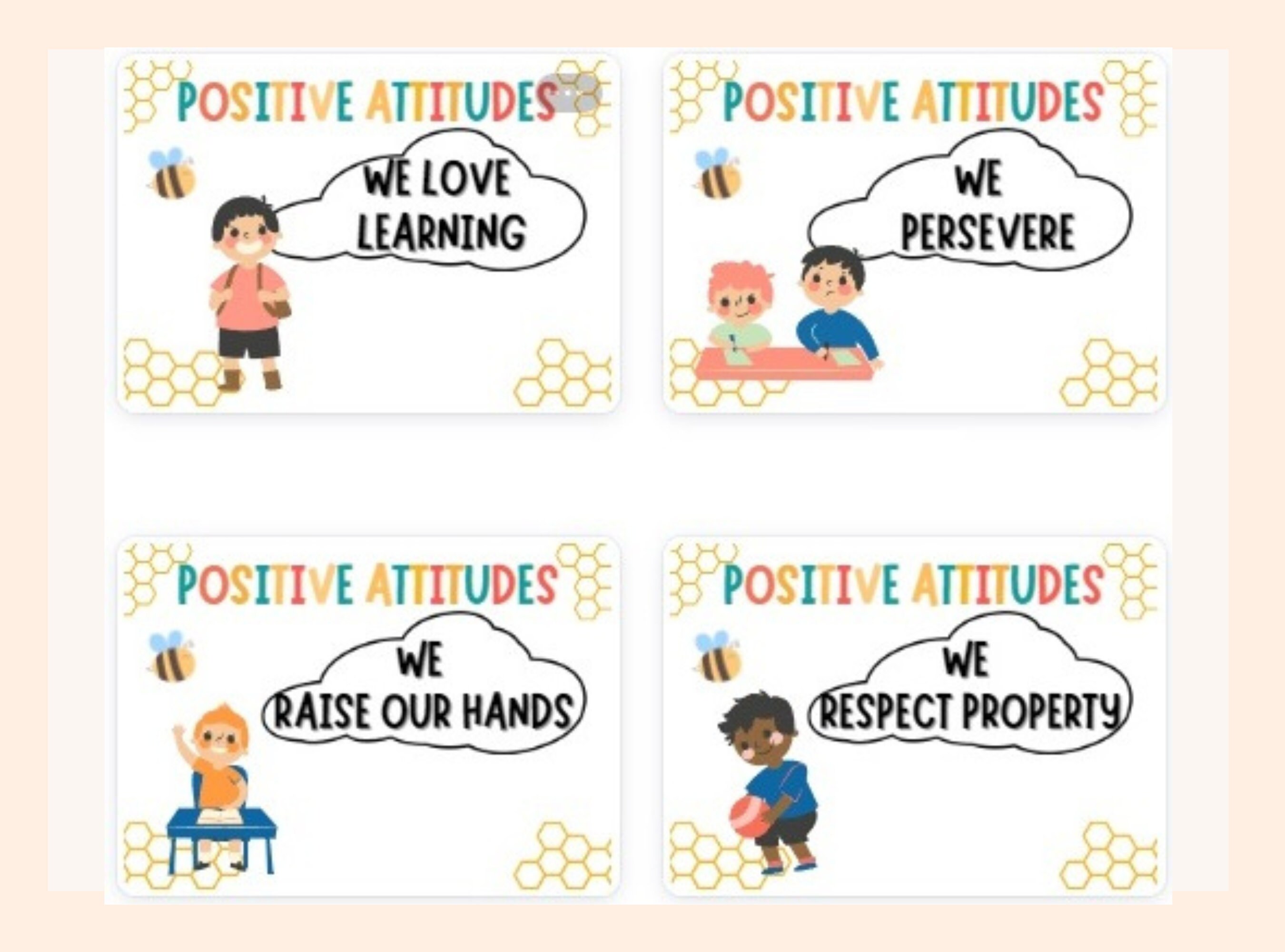 Good Manners Poster and Positive Attitudes, Classroom Posters ...