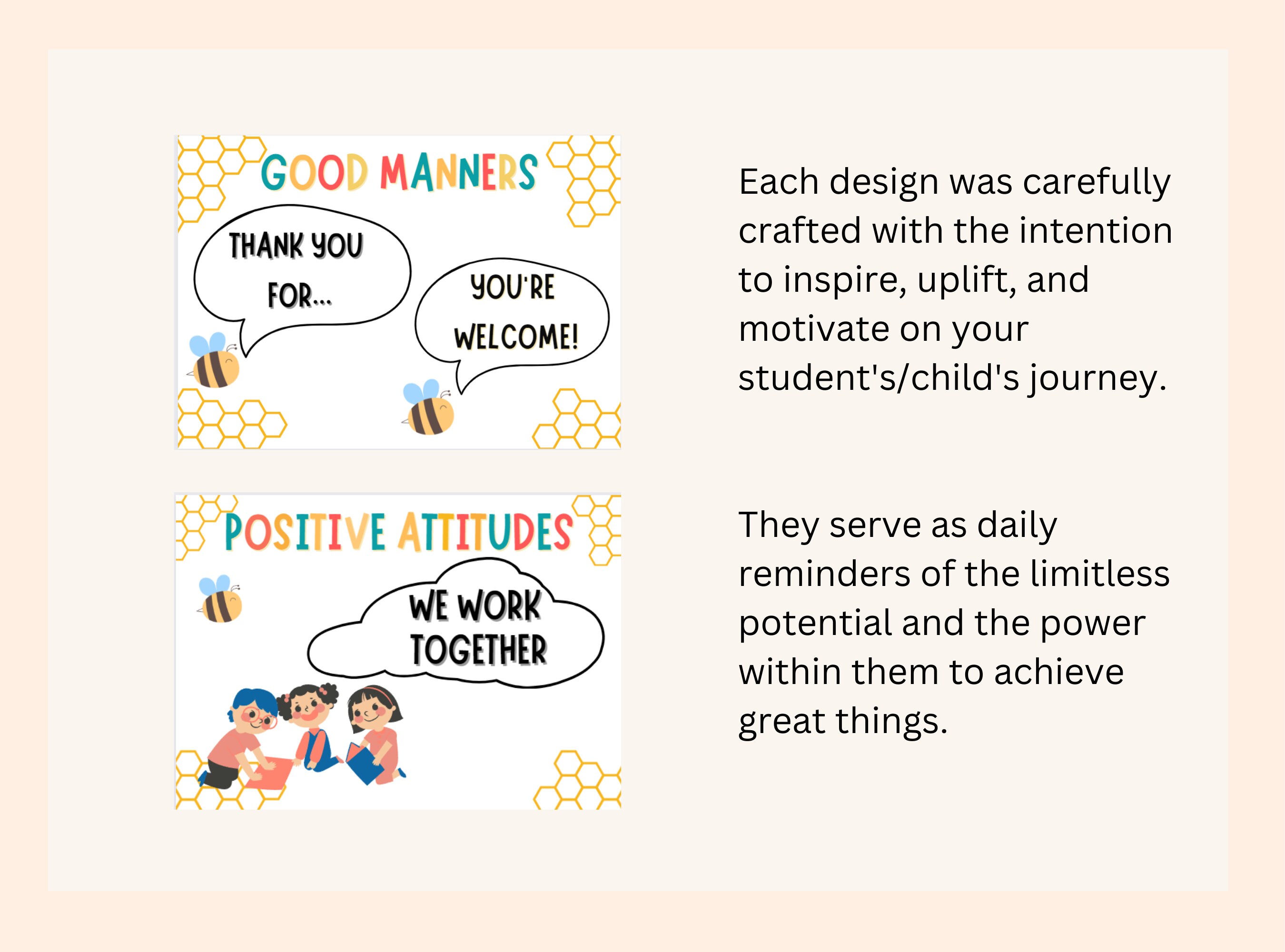 Good Manners Poster and Positive Attitudes, Classroom Posters ...