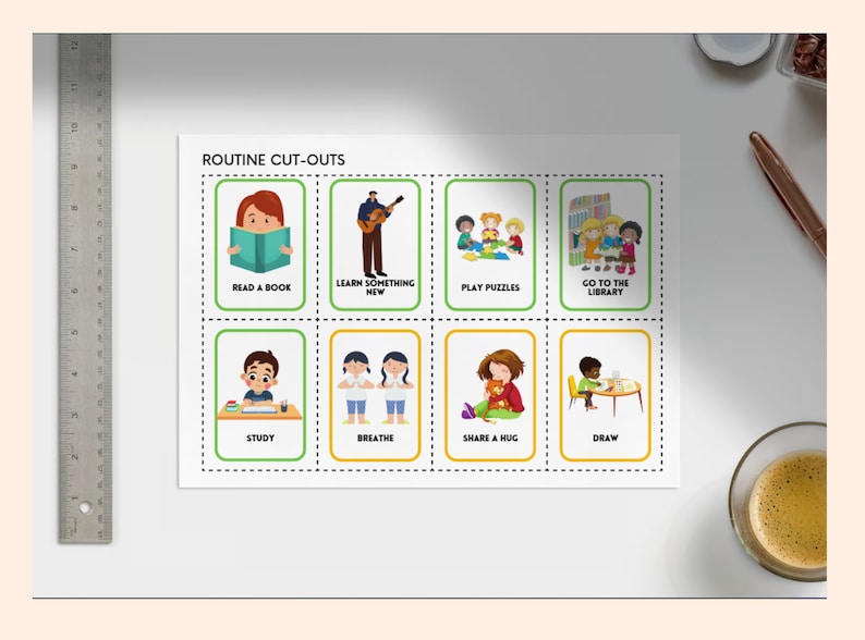 Self-care Activity for Preschoolers Self-care Wheel Daily Routine Cards ...