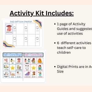 Self-care Activity for Preschoolers Self-care Wheel Daily Routine Cards ...