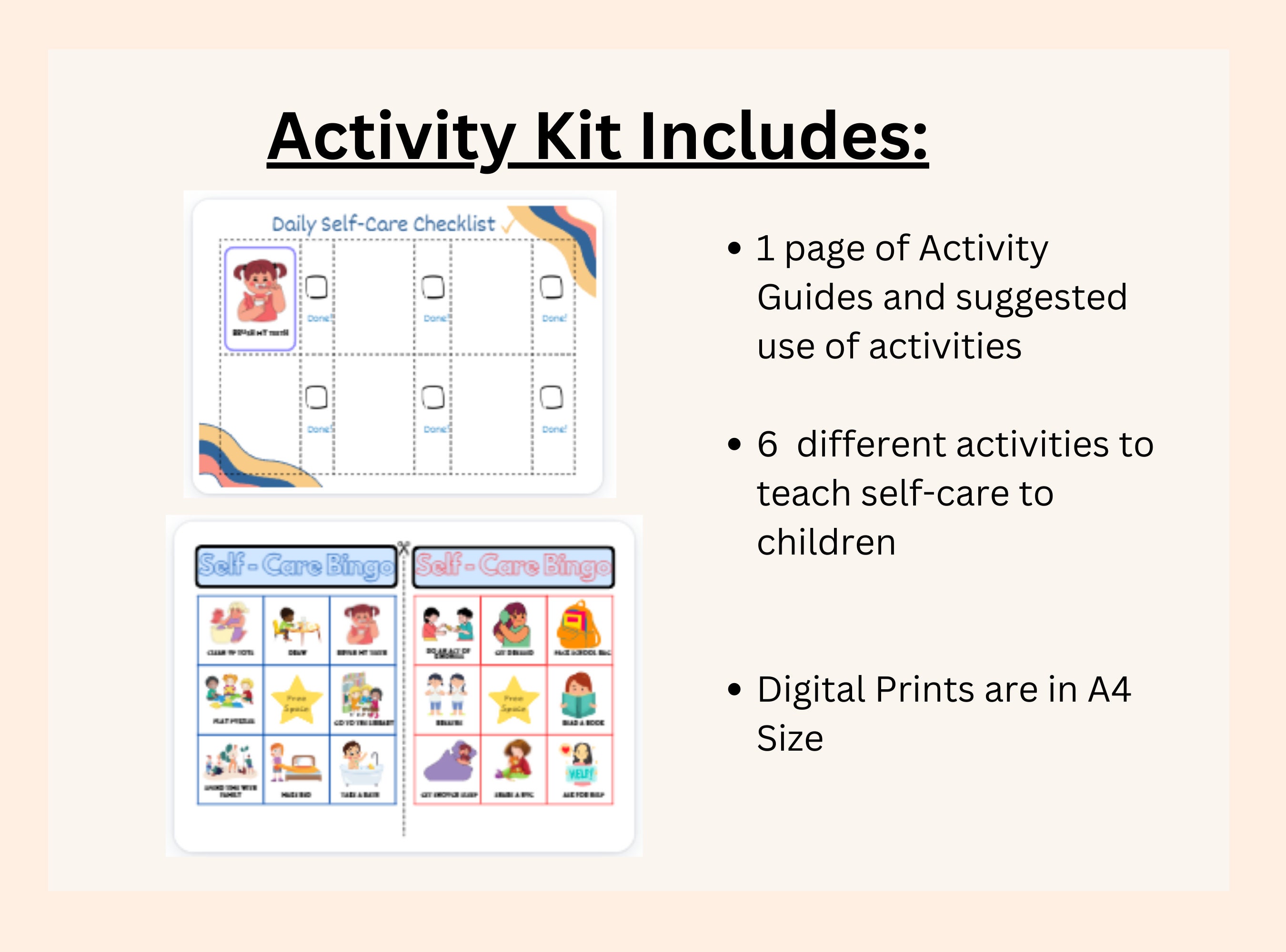 Self-care Activity for Preschoolers Self-care Wheel Daily Routine Cards ...
