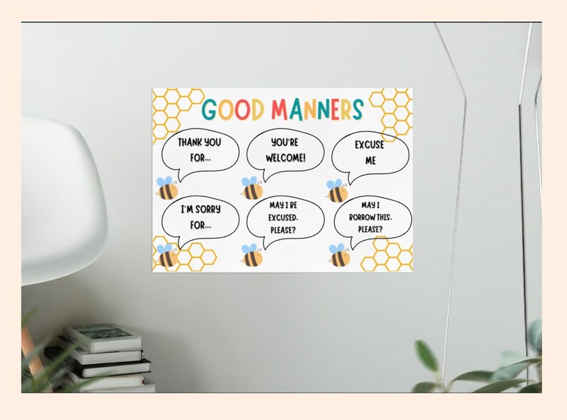 Good Manners Poster and Positive Attitudes, Classroom Posters ...