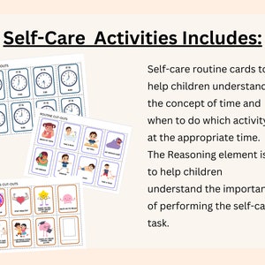 Self-care Activity for Preschoolers Self-care Wheel Daily Routine Cards ...
