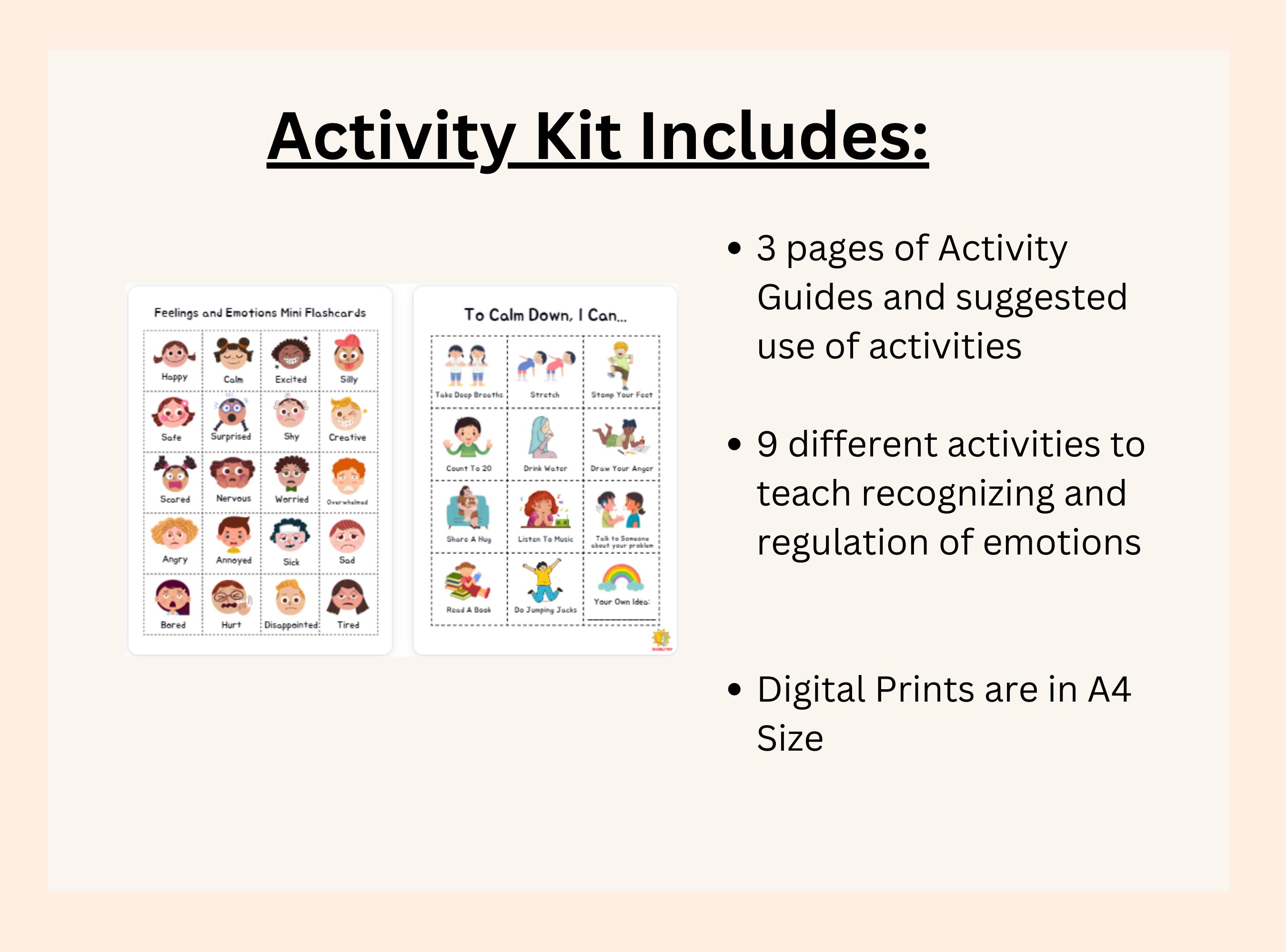 Calm Down Corner Activity Kit Emotion Posters Strategies Mindfulness ...
