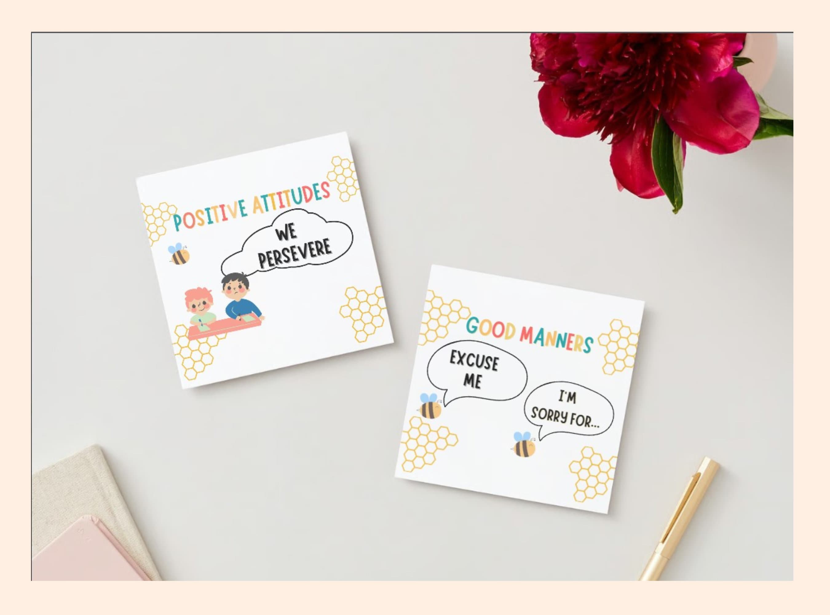 Good Manners Poster and Positive Attitudes, Classroom Posters ...