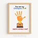 Trophy Handprint Art for Dad | Father's Day Gift From Kids | Printable ...