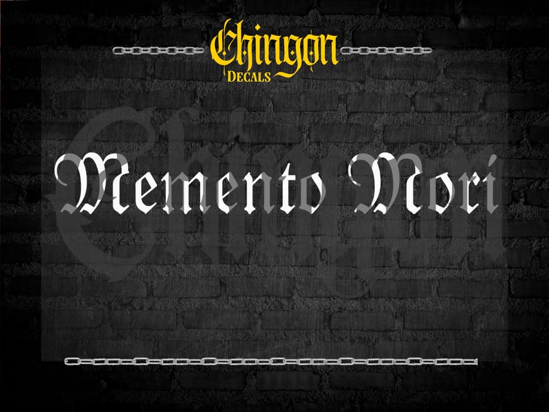 Memento Mori Vinyl Decal Bumper Sticker - Etsy