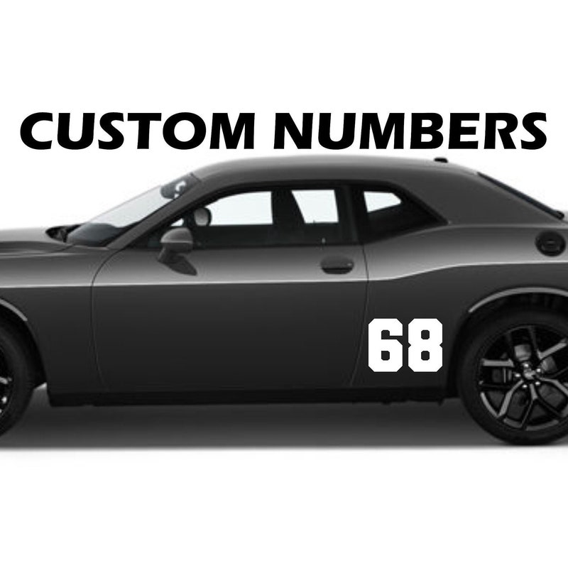 Number With Different Fonts Etsy