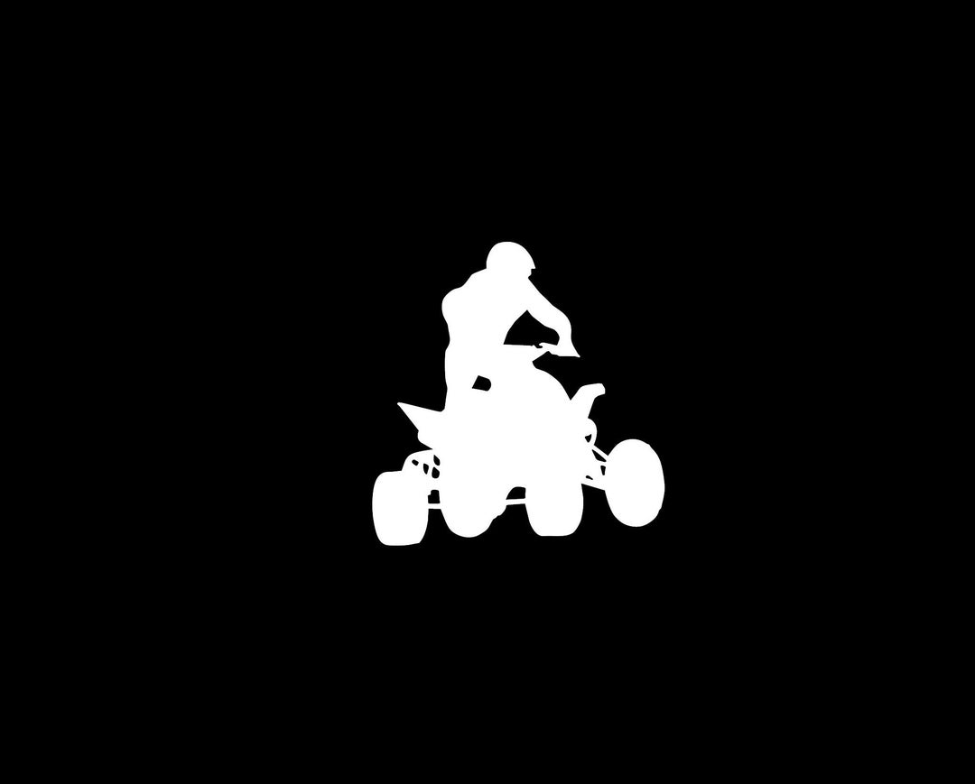 ATV Quad Riding Decal Vinyl Sticker/ Different Colors and Sizes/ SAME ...